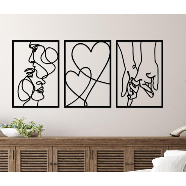 3 Wall Decor Set Metal by Wayfair | ufurnish.com