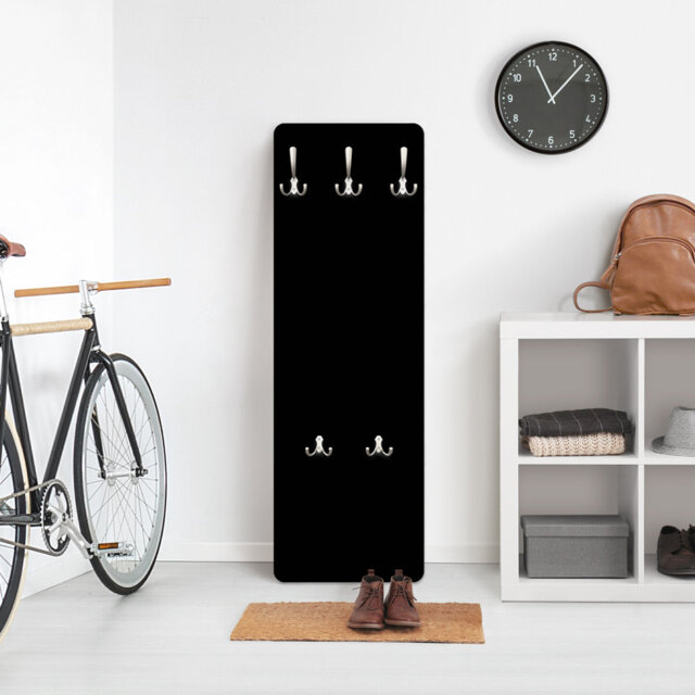 Jet Black Wall Mounted Coat Rack by Wayfair | ufurnish.com
