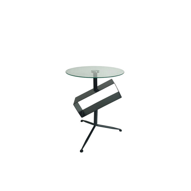 SIDE TABLE MAGAZINES GLASS/METAL by Wayfair | ufurnish.com