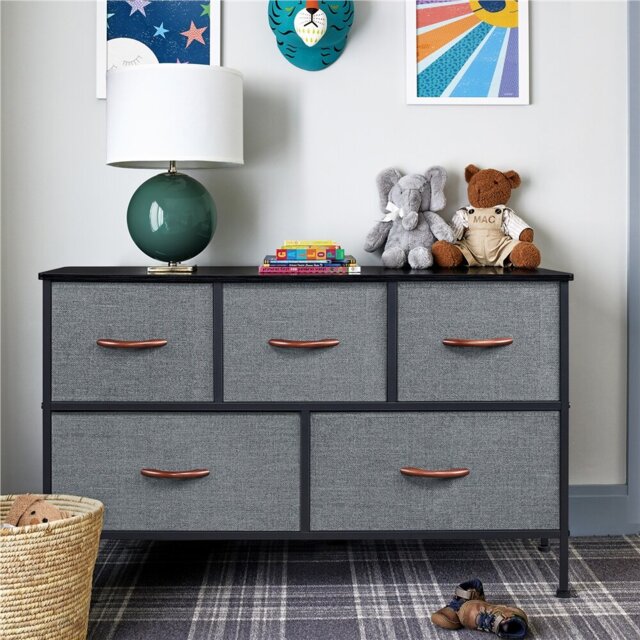 100Cm W Chest Of Drawers With 5 Fabric Drawers by Wayfair | ufurnish.com
