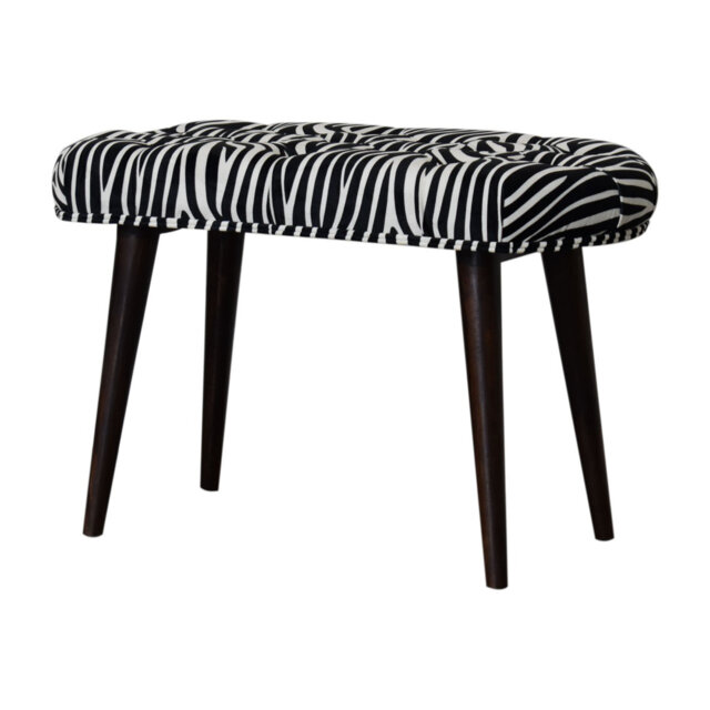 Clairevale Zebra Print Upholstered Bench by Wayfair | ufurnish.com