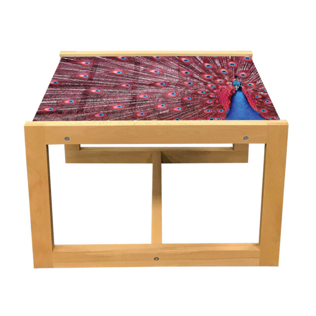 Peacock Coffee Table, Male Displays His Plumage Majestic Surreal ...