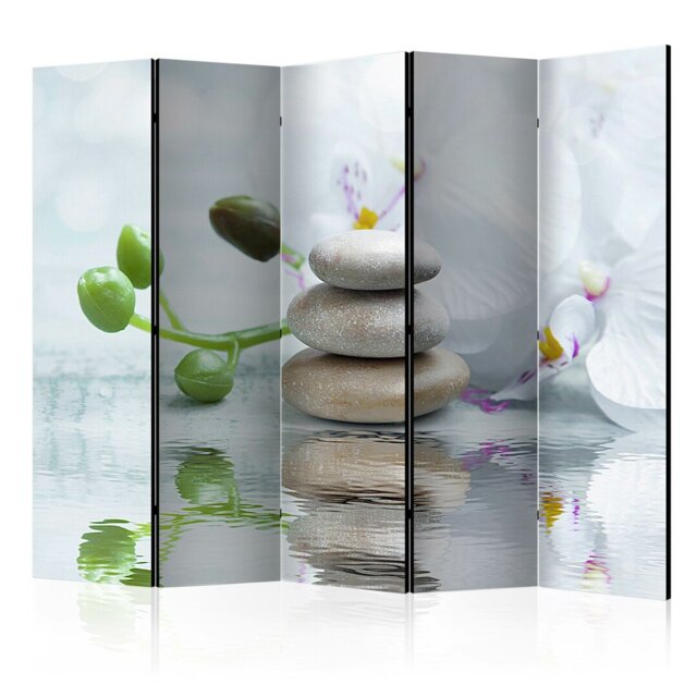 Berkman Water Reflection 5 Panel Room Divider by Wayfair | ufurnish.com