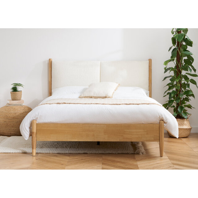 Marley Bed Oak by Wayfair | ufurnish.com