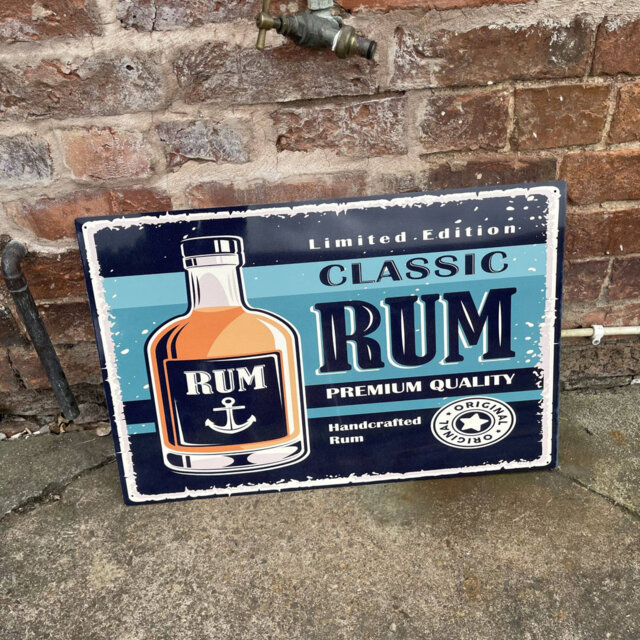 Classic Rum Bar Tin Sign Metal Wall Décor by Wayfair | ufurnish.com