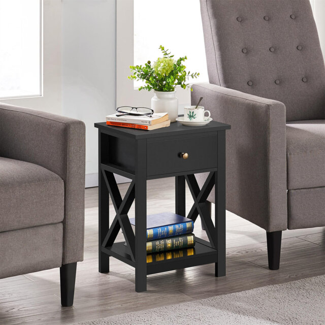 Tyonna 1 Drawer Bedside Table by Wayfair | ufurnish.com