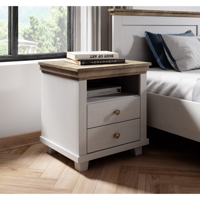 Wickersham 2 Drawer Bedside Table by Wayfair | ufurnish.com