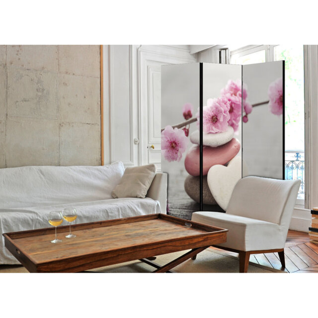 135cm W x 172cm H 3 - Panel One Sided Room Divider Folding Room Divider ...