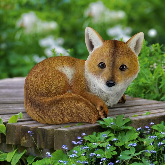 Diablo The Baby Fox Garden Statue by Wayfair | ufurnish.com