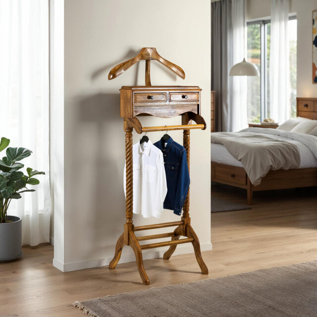 Teak Clothes Valet by Wayfair | ufurnish.com