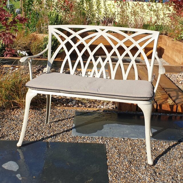 Ryne Powder Coated Aluminium Garden Bench by Wayfair | ufurnish.com