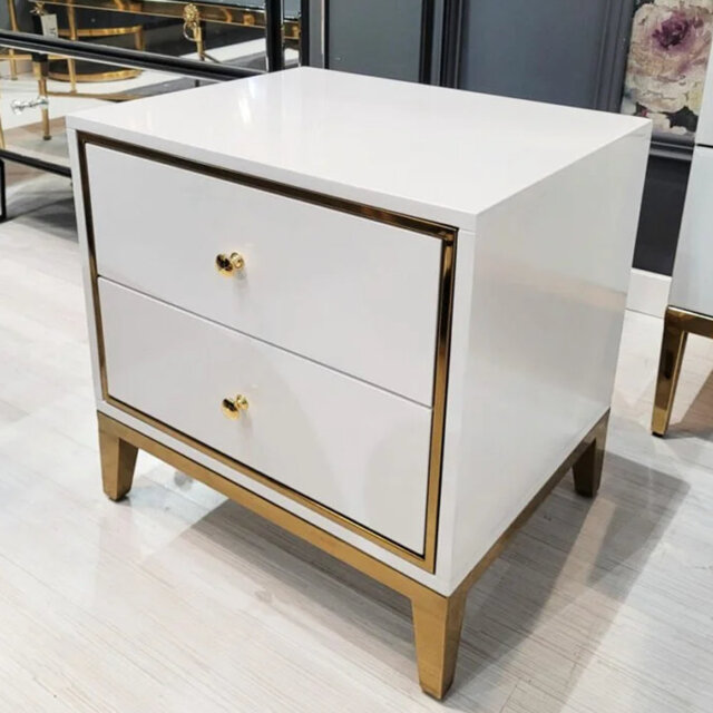 Moneek Manufactured Wood Bedside Table by Wayfair | ufurnish.com