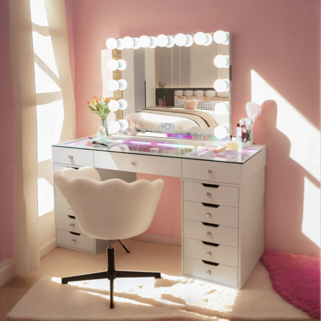 Cyrita Dressing Table with Mirror by Wayfair | ufurnish.com