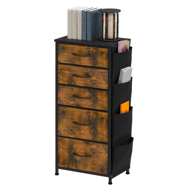 5-Drawer Chest Of Drawers 45Cm W Bedroom Drawers by Wayfair | ufurnish.com