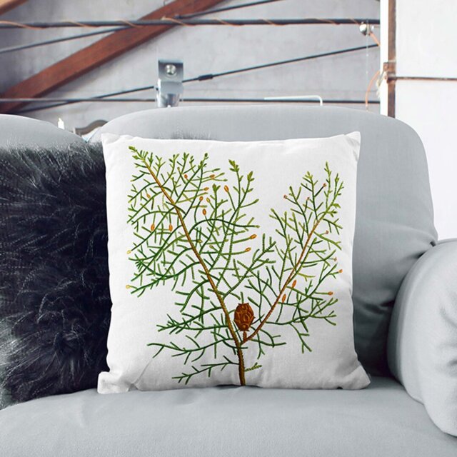 Chinese Weeping Cypress by Pierre-Joseph Redoute Cushion with Filling ...