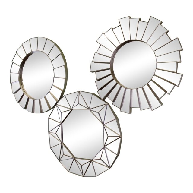 Leon 3 Piece Accent Mirror Set by Wayfair | ufurnish.com