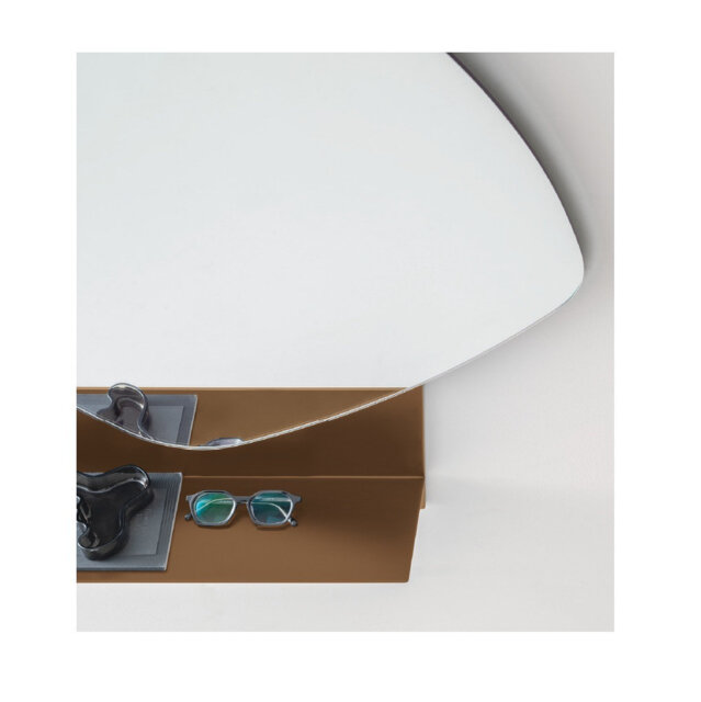 Double Trouble wall metal mirror with shelf by Wayfair | ufurnish.com