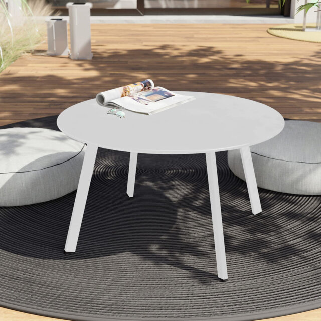 Badarish Round 70Cm L Outdoor Side Table by Wayfair | ufurnish.com