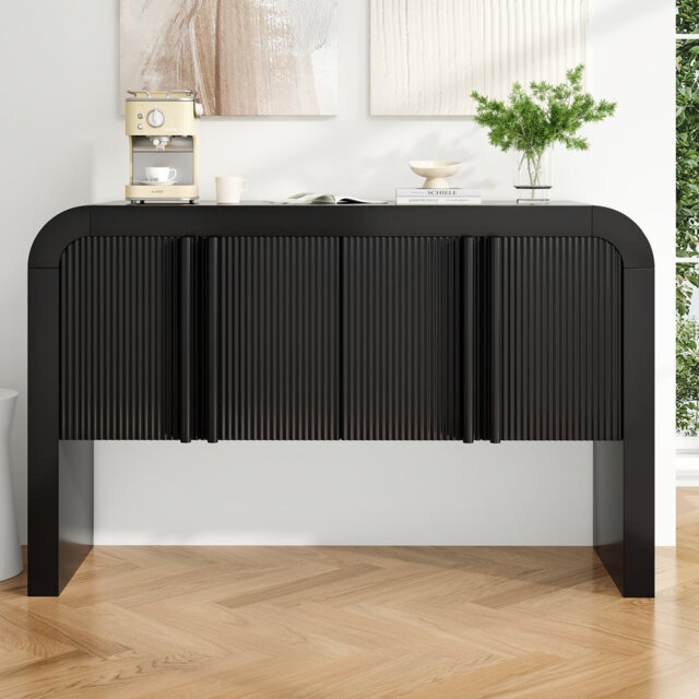 120 Cm Wide Sideboard With Rounded Corners And 4 Bmagnetic Doors by ...