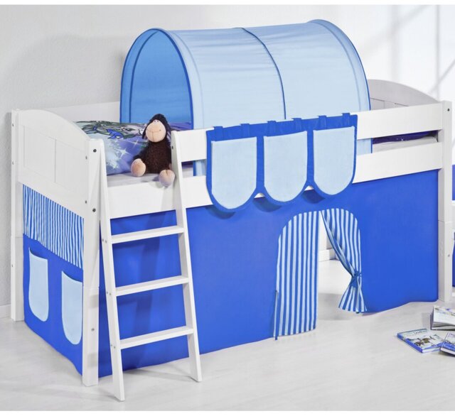 Ida European Single Mid Sleeper Bed with Curtain by Wayfair | ufurnish.com