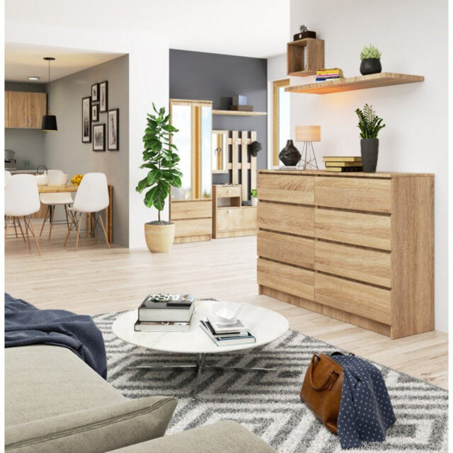 Veltri Sideboard, Chest Of Drawers 8 Drawers, Contemporary Chest Of ...