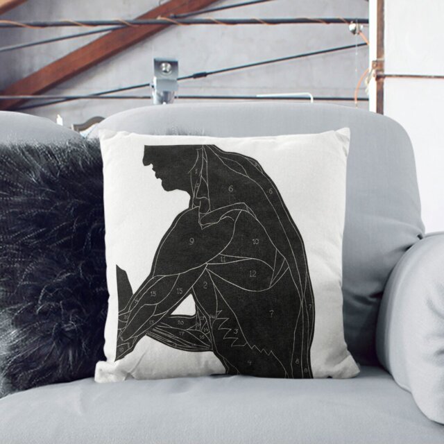Anatomical Study of a Man Vol.6 Scatter Cushion by Wayfair | ufurnish.com