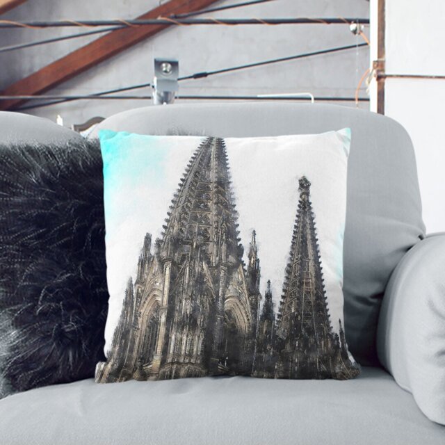 Cologne Cathedral Germany Cushion with Filling by Wayfair | ufurnish.com