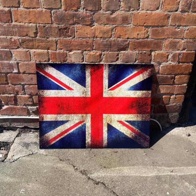 Kasahn British Union Jack Flag Vintage Metal Wall Décor by Wayfair ...