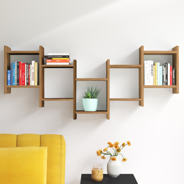 Dillow 10 Piece Floating Shelf Modern Wall-Mounted Storage and Display ...