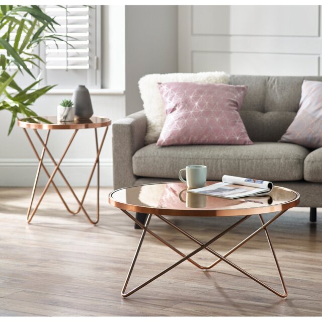 Jolene Cross Legs Coffee Table by Wayfair | ufurnish.com