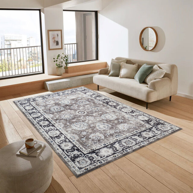 Contemporary Abstract Cashmere Rug – Cozy Plush Area Rug For Home Décor ...