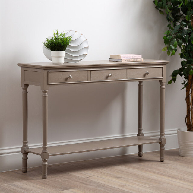 3 Drawer Console Table for Hallway & Living Room Furniture, Slim Entry ...