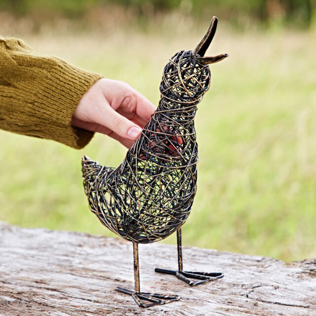 Aarti the Small Slim Duck Wire Garden Ornament by Wayfair | ufurnish.com