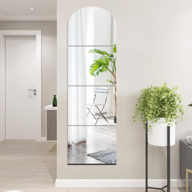 Full Body Wall Mirrors 40X30cm, 4 PCS ,Full Length Mirror Acrylic ...