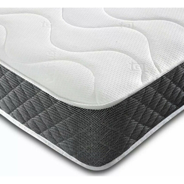 Longwave Quilted Hybrid Spring with Diamond Border Open Coil Mattress ...