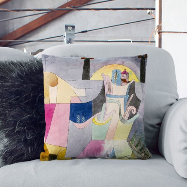 Black Columns in a Landscape Scatter Cushion by Wayfair | ufurnish.com