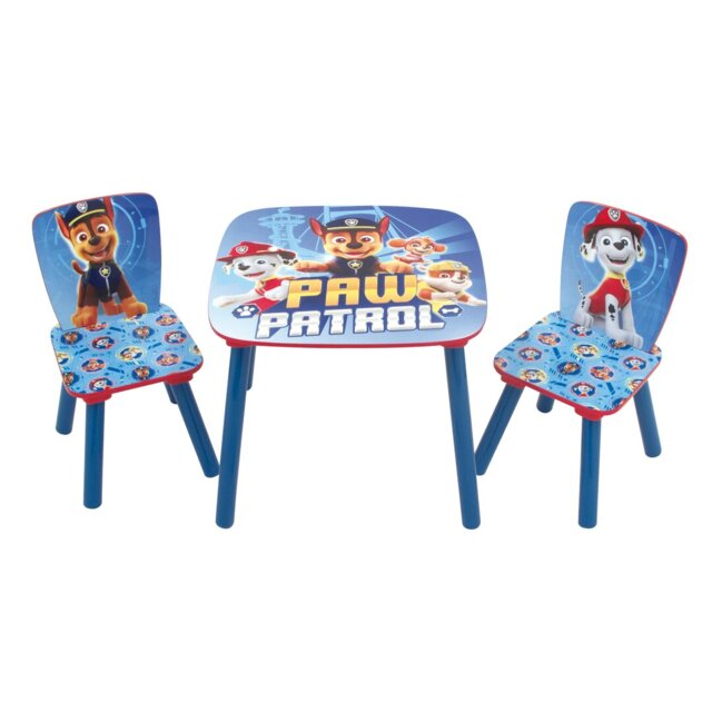 Paw Patrol Wooden Table & 2 Chairs Set by Nixy Children by Wayfair ...