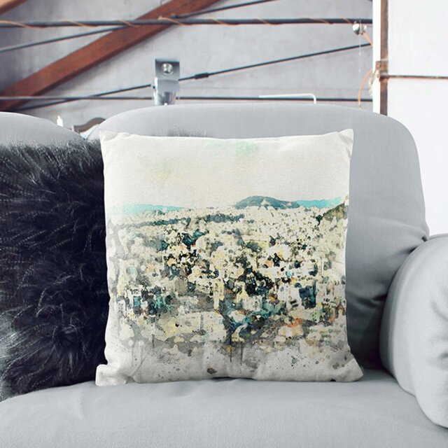 Athens Skyline in Greece Cushion with Filling by Wayfair | ufurnish.com
