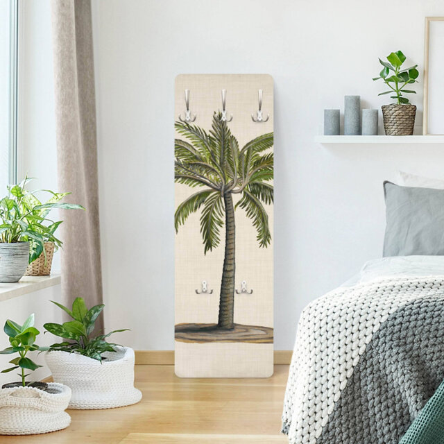 British Palm Trees I Wall Mounted Coat Rack by Wayfair | ufurnish.com