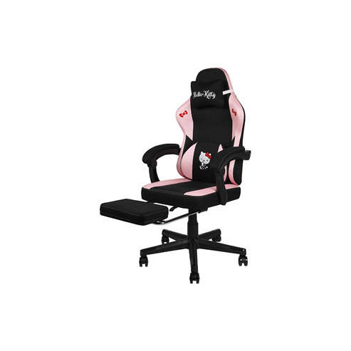 Konix Hello Kitty Premium Adjustable Gaming Chair W/ Foot Rest by ...