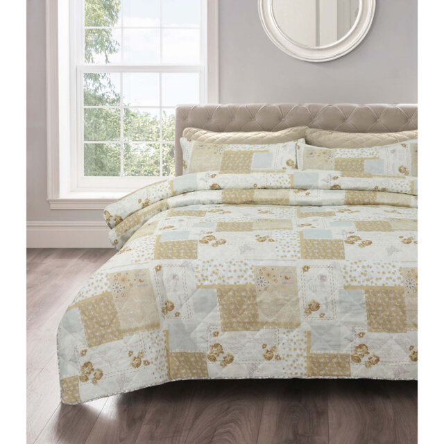 Rickardsville Maya Natural P/C Bedspread Set Quilted Bedspread sets ...
