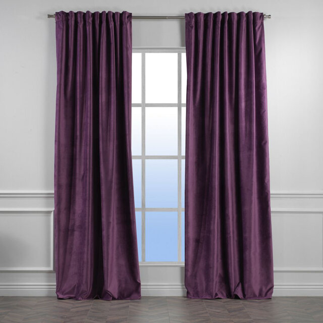 Polyester Blackout Single Curtain Panel Panel by Wayfair | ufurnish.com