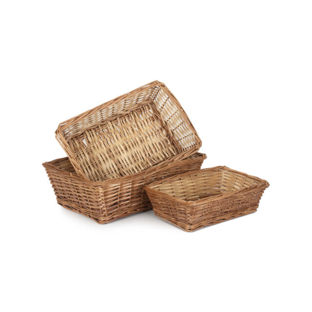 3 Piece Wicker Storage Basket Tray Set by Wayfair | ufurnish.com