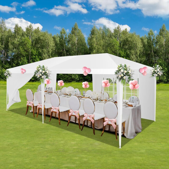 Gazebo Waterproof Stable Winterproof Party Tent with 4 Removable Walls ...