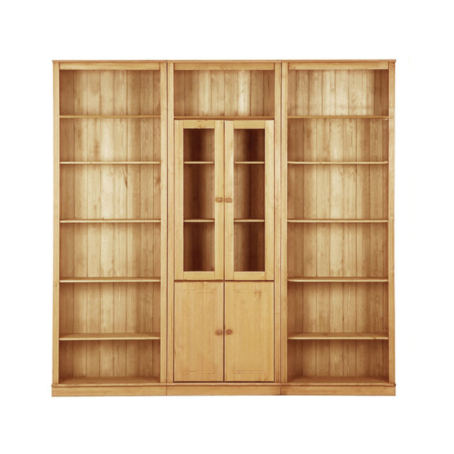 Delbis 223cm H x 222cm W Library Bookcase Bookcase by Wayfair ...