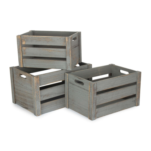 Deep Vintage Manufactured Wood 3 Piece Organiser Box Set by Wayfair ...
