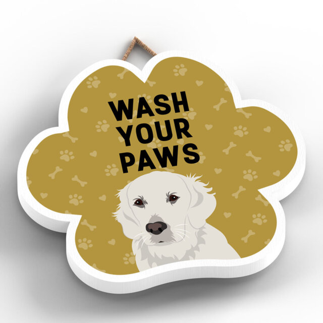 Golden Retriever Wash Your Paws Wall Décor by Wayfair | ufurnish.com