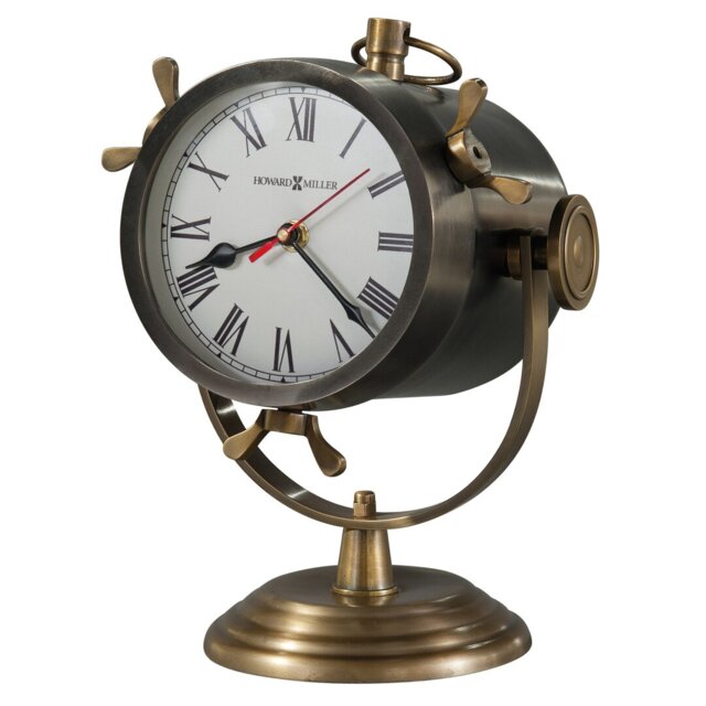 Vernazza Traditional Analog Metal Quartz Tabletop Clock in Antique ...