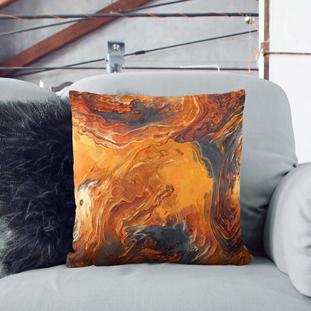 Breaking Down in Abstract Cushion with Filling by Wayfair | ufurnish.com
