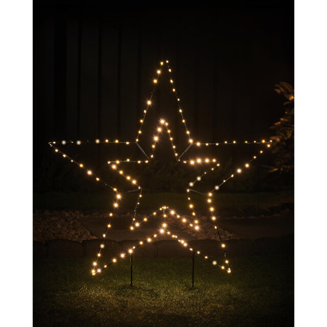Star Stake Light, Warm White LED s, 85 cm – Outdoor Decorative ...